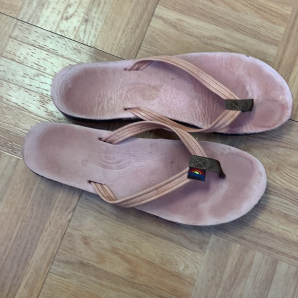 Rainbow | Shoes | Rainbowpink Two Layer Thin Strap Flip Flop Sandals ...